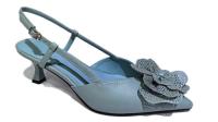 China Patent Leather Slingback Pumps Women Pointed Toe Kitten Heel Sandals Elegant Office Formal Dress Heels for sale