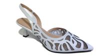 China Patent Leather Slingback Pumps Women Pointed Toe Kitten Heel Sandals Elegant Office Formal Dress Heels for sale