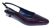 China Women Pointed Toe Slingback Flat Pumps Ladies Block Leather Adjustable Buckle Mary Jane Dress Shoes For Daily Office for sale