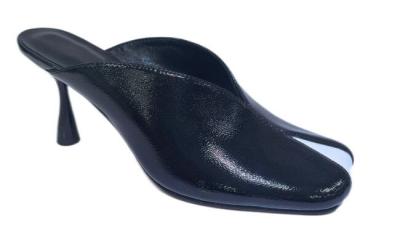 China Women Peep Toe Mules Stiletto High Heels Slip On Slipper Heels For Party Club Daily Wear for sale