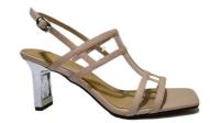 China Women Multi Thin Strap Slingback Heel Sandals, Square Open Toe Block Heel Ankle Buckle Summer Dress Shoes for sale