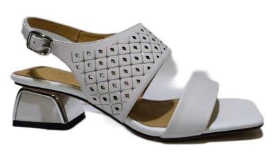 China Women Slingback Heel Sandals, Square Open Toe Block Heel Ankle Buckle Summer Dress Shoes for sale