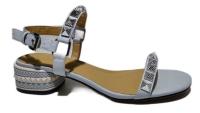 China Women Slingback Heel Sandals, Square Open Toe Block Heel Ankle Buckle Summer Dress Shoes for sale