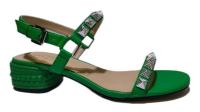 China Women Slingback Heel Sandals, Square Open Toe Block Heel Ankle Buckle Summer Dress Shoes for sale