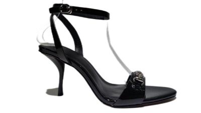 China Women  Ankle Strap Stiletto Heel Sandals, Open Toe Thong High Heel Party Dress Shoes for sale