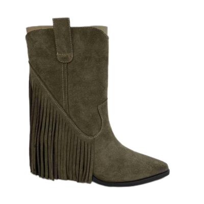 China Ladies Leather Boots for sale