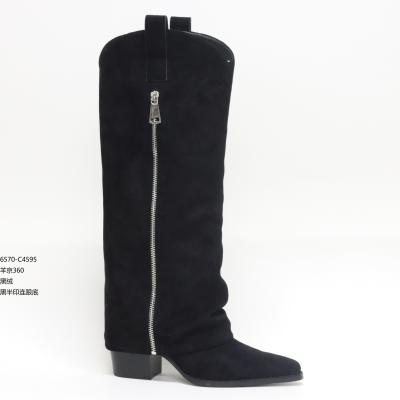 China Ladies Leather Boots for sale