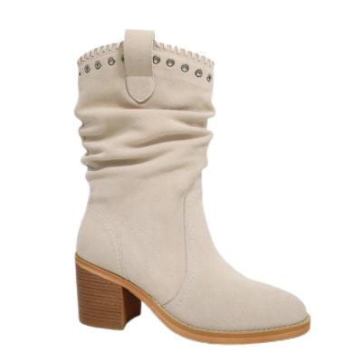 China Ladies Leather Boots for sale