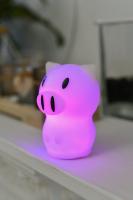 China Pig Colorful Breathing Personalized Baby Night Light  For Kid Bedroom for sale