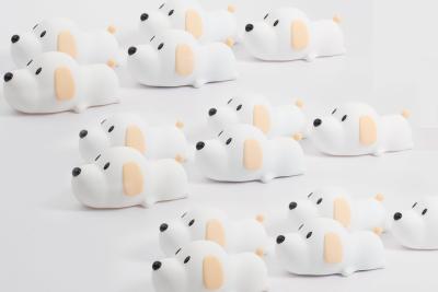 China Eye - Caring Silicone Puppy Night Light Adjustable Brightness With Touch Switch for sale
