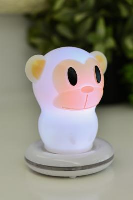 China Safe Silicone Rechargeable Night Lamp / Monkey Night Light Nursery for sale