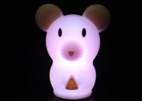 China Safe LED Mouse Soft Glow Night Light Baby  Cute Animal Baby Night Lamp for sale