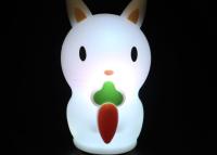 China LED Rabbit Animal Shaped Night Lights For Nursing Baby Non - Toxic for sale