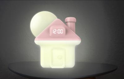 China Plastic Kid Sleep Sleep Trainer Childrens Alarm Clocks With Night Light for sale