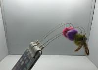 China Flexible Cat Feather Teaser Wand , Household Pet Cat Dancer Cat Toy for sale