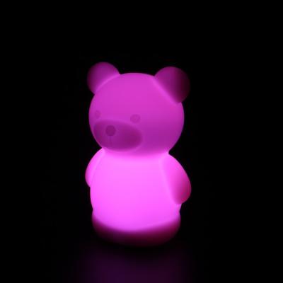 China Soft Baby Sleep Animal Shaped Night Lights Various Color Changes Teddy Bear Promotes for sale