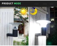 China Wireless Solar Powered LED Outdoor Lights Wall Mounted Type 5V / 3.5W for sale