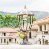 China Waterproof Solar Led Post Cap Lights / Small Solar Outdoor House Lights for sale