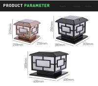 China High Brightness Solar Pillar Lights Outdoor / Solar Outside Security Lights for sale