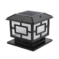 China High Brightness Solar Pillar Lights Outdoor / Solar Outside Security Lights for sale