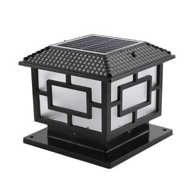 China High Brightness Solar Pillar Lights Outdoor / Solar Outside Security Lights for sale