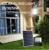 China Remote Control Solar Landscape Flood Lights , 20W Solar Powered Ground Flood Lights for sale