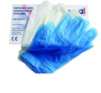 China Disposable Vinyl Gloves 0.83mm Food Industry Medical Safety Latex Free Powder Free for sale