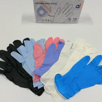 China Disposable Nitrile Gloves For Food Processing And Household Cleaning for sale
