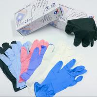 China Food Safe HD Blue Nitrile Disposable Gloves 8 Mil Latex Free Powder Free Industrial for sale