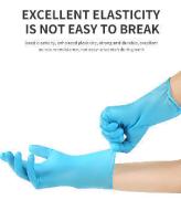 China Food Grade Blue Nitrile Disposable Gloves Powder Free 100 Pcs Box for sale