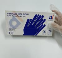 China Disposable Clear Vinyl Gloves Powder Free Latex Free Food Grade 100 Pack for sale