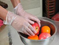 China Clear Vinyl Disposable Gloves 4 Mil Latex Free Powder Free S M L XL for sale
