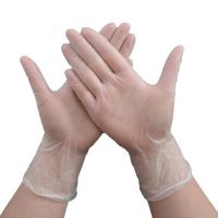 China Clear PVC Disposable Powder Free Vinyl Gloves Small for sale