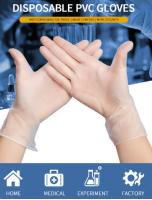 China Industrial Clear Vinyl Gloves 4 Mil Latex Free Powder Free Food Safe Disposable 100 Pcs for sale