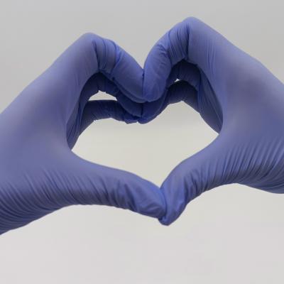 China Nitrile Medical Exam Gloves Disposable Powder Latex Free 1000 Count Purple SMLXL for sale