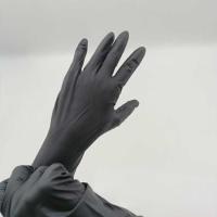 China Black Nitrile Exam Gloves 100 PCS Box Size Small Latex Free Powder Free Disposable Food Safe for sale