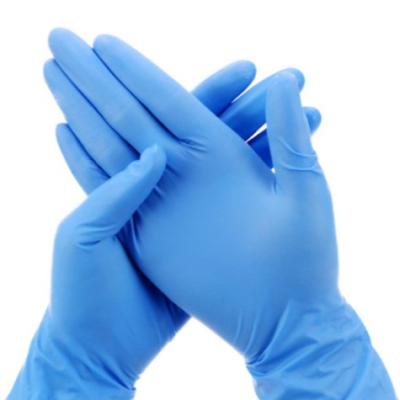 China Blue Nitrile Gloves Disposable Medical Examination Nitrile Gloves for sale