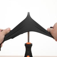 China Household Diamond Dotted Black Nitrile Gloves Custom for sale