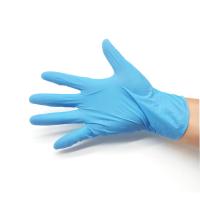 China Medical Disposable Non Sterile Nitrile Gloves Blue for sale