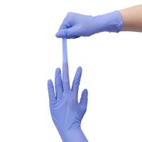 China Disposable Nitrile Gloves Latex Free Powder Free Medical Grade 100pcs Box Sizes S M L XL for sale