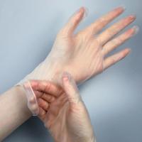 China Clear Powder Free Vinyl Disposable Plastic Gloves Smooth Touch for sale