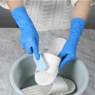 China Wholesale Blue Powder Free Disposable Nitrile Gloves 240mm Length S M L Sizes for sale