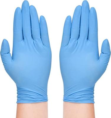 China Disposable Nitrile Gloves Black Latex Free Powder Free 100 Pcs CE Certified for sale