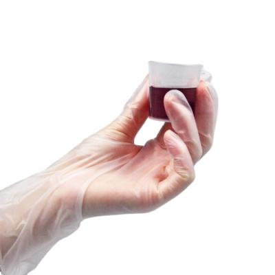 China Clear Disposable PVC Vinyl Gloves Non Latex 240mm Length Powder Free Food Safe for sale