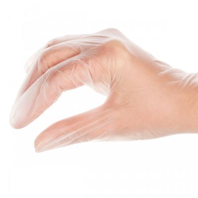 China Smooth Disposable Powder Free Vinyl Gloves Food Grade for sale