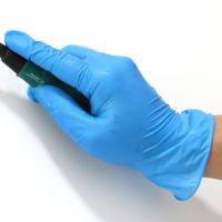 China Disposable Nitrile Gloves 1000pcs Blue White Powder Free Latex Free Medical Food Grade 9MPa for sale