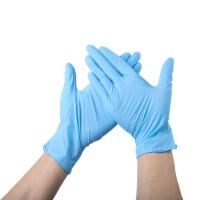China Wholesale Disposable Powder Free Nitrile Gloves Industrial Grade 100pcs per Box CE EN455 for sale