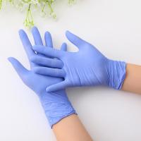China Medical Food Grade Unlined Nitrile Gloves Custom S M L XL 240mm Length 0.10mm Thickness for sale