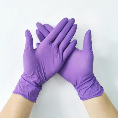China Heavy Duty Medical Nitrile Glove Waterproof Smooth Surface for sale