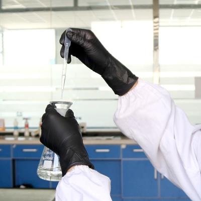 China Powder Free Nitrile Disposable Gloves 0.10mm Thick Medical Exam Gloves S M L XL for sale